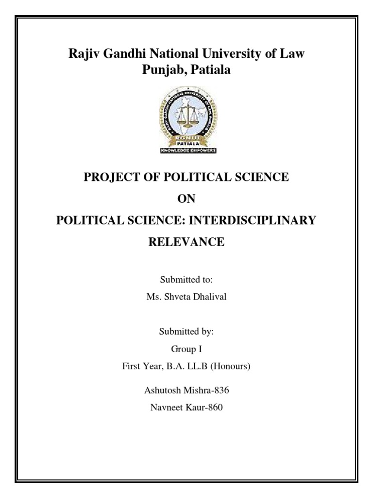 Political Science | PDF | Interdisciplinarity | Discipline (Academia)