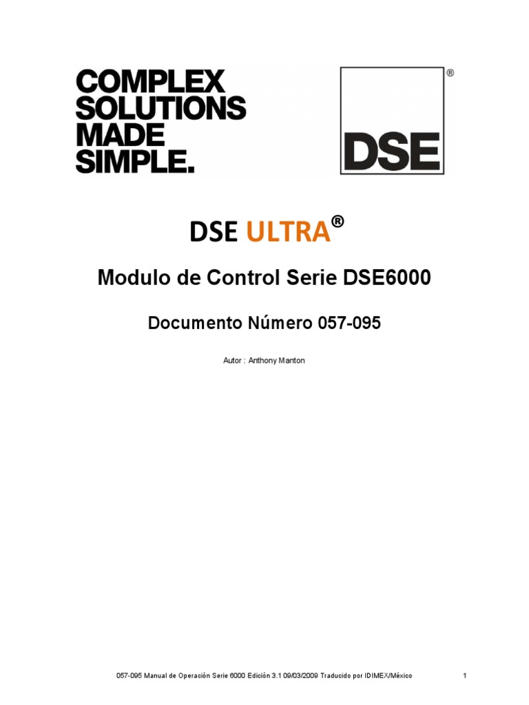 Dse6110 20 Manual | PDF | USB | Transformador