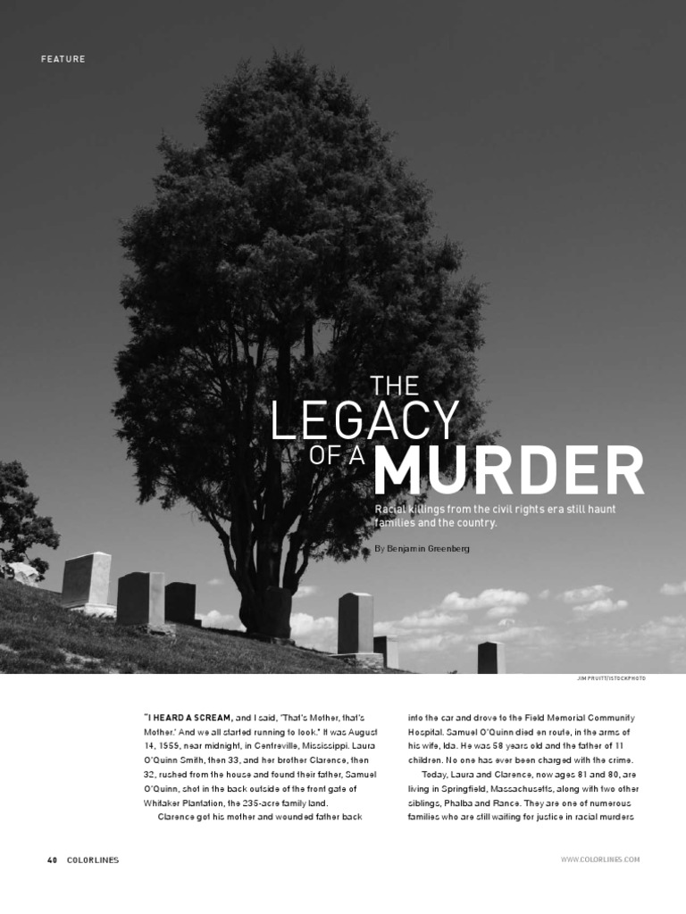 Legacy of A Murder by Benjamin Greenberg | PDF | Federal Bureau Of ...