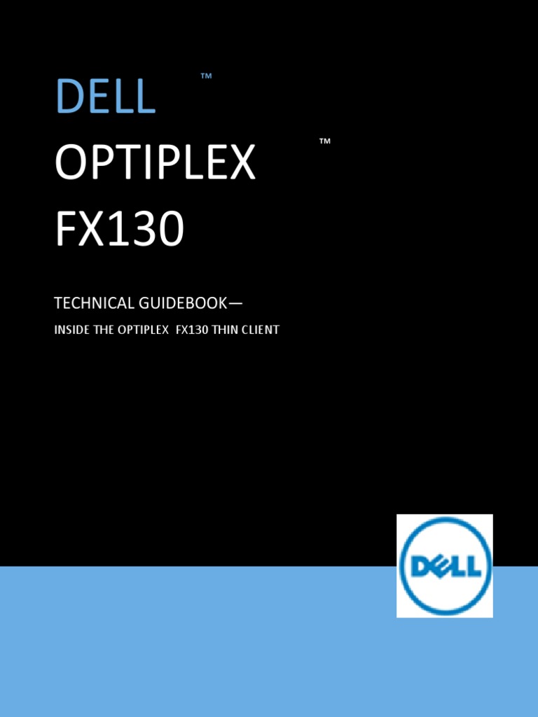 Optiplex Fx130 Tech Guide Book New | PDF | Duplex (Telecommunications ...