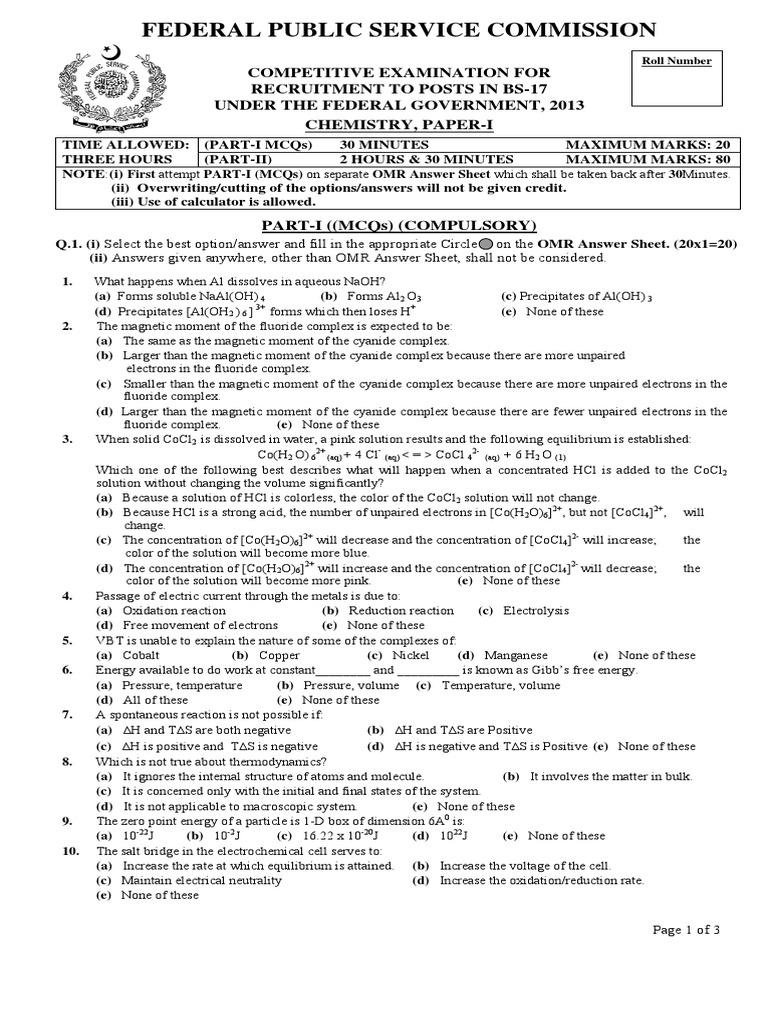 Chemistry 1 2013 | PDF | Cobalt | Sets Of Chemical Elements