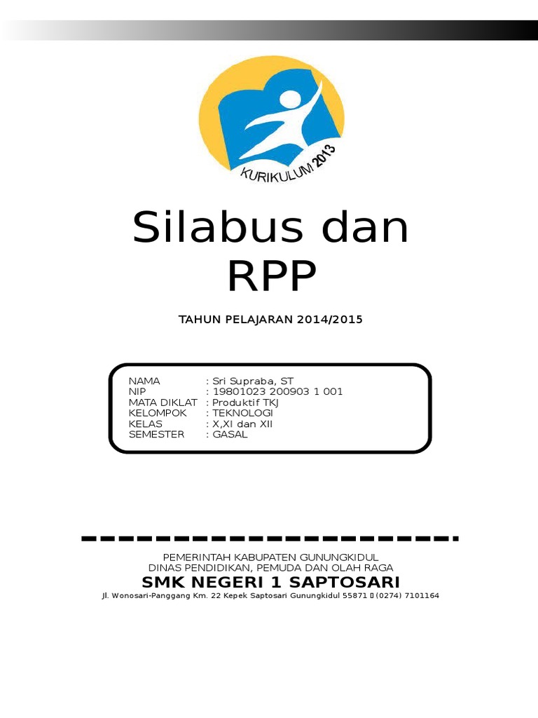 Cover Silabus Dan RPP | PDF