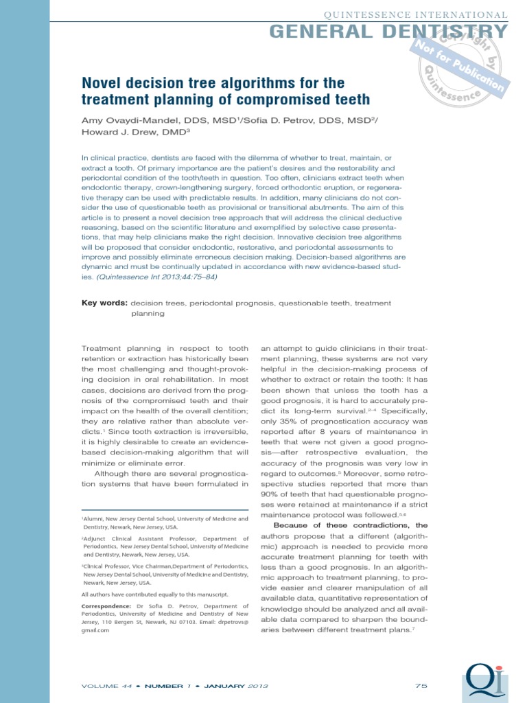11 - Novel Decision Tree Algorithms For The Treatment Planning of ...