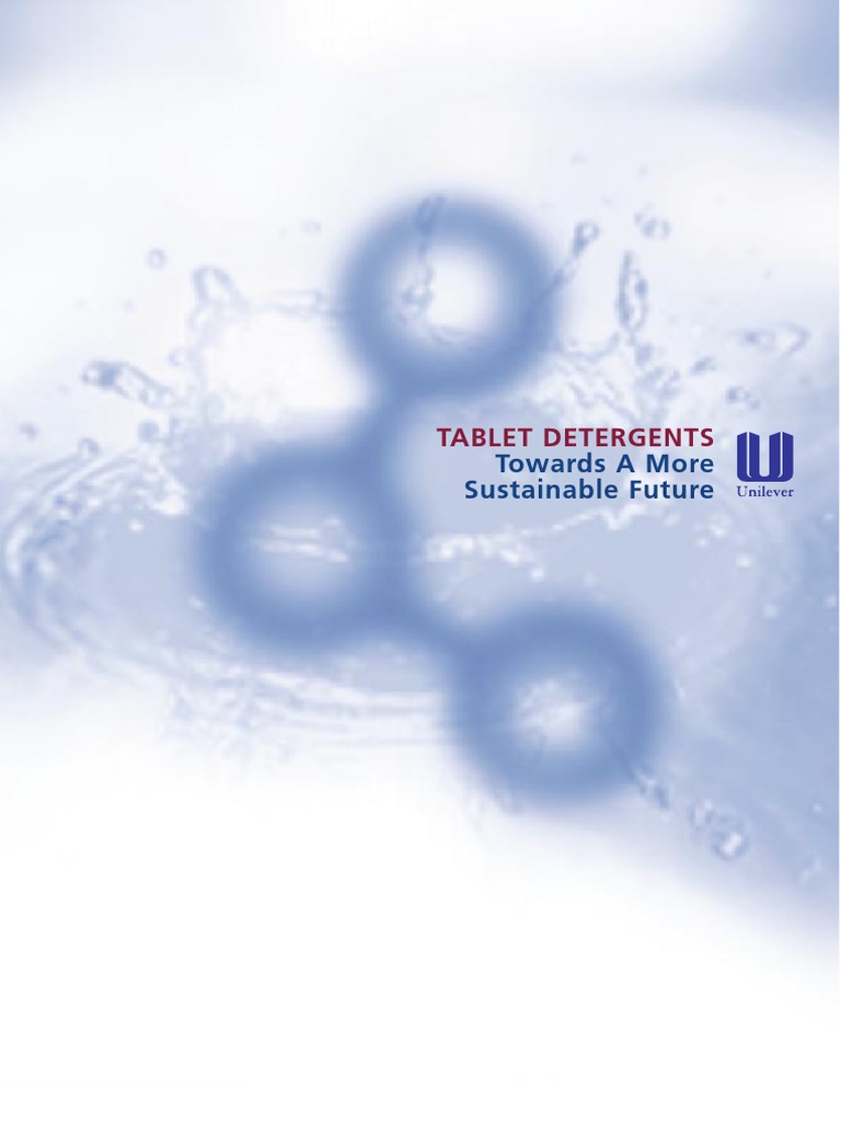 Tablet Detergent Unilever | PDF | Exhaust Gas | Life Cycle Assessment