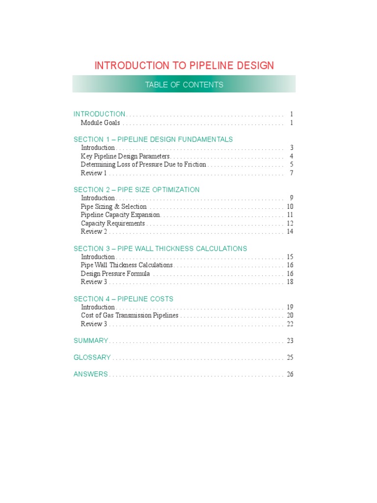 Gas Pipe Line Design | PDF | Reynolds Number | Fluid Dynamics