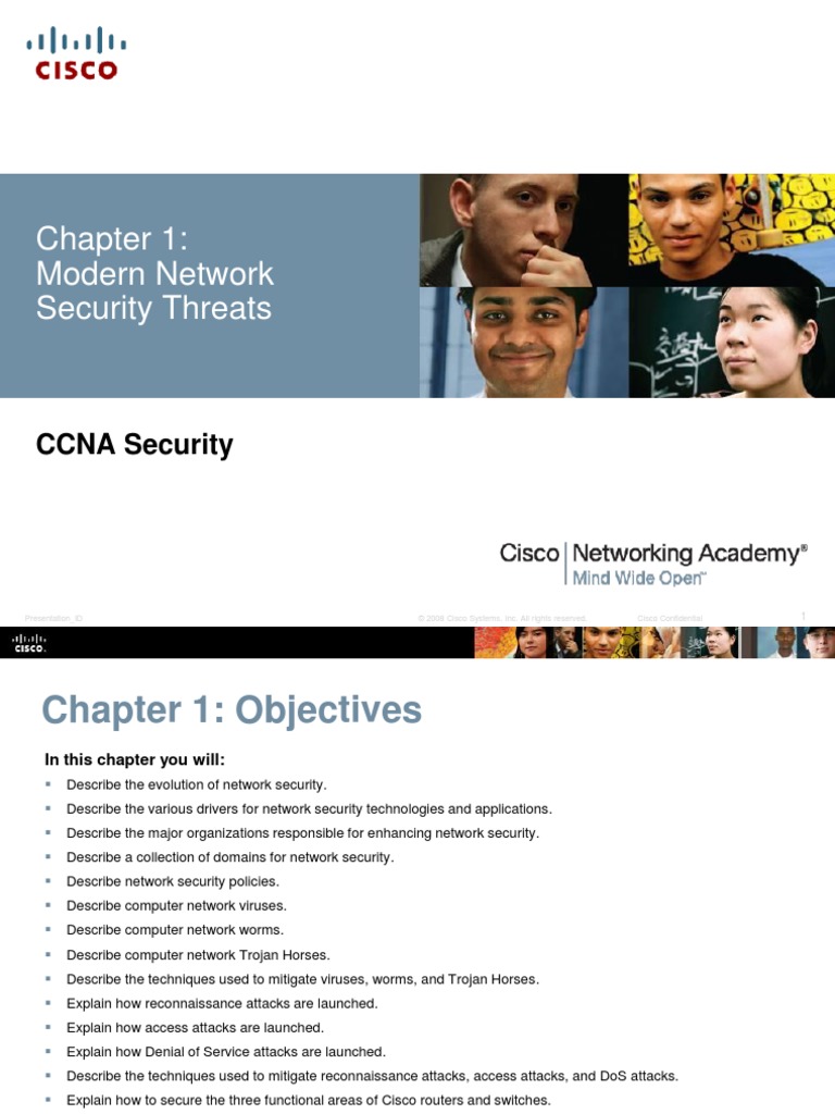 CCNAS instructorPPT CH1 | PDF | Denial Of Service Attack | Computer Network