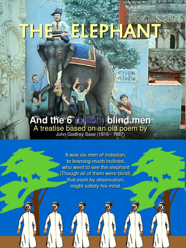 The Elephant: and The 6 Blind Men | PDF | Theology | Religious Belief ...