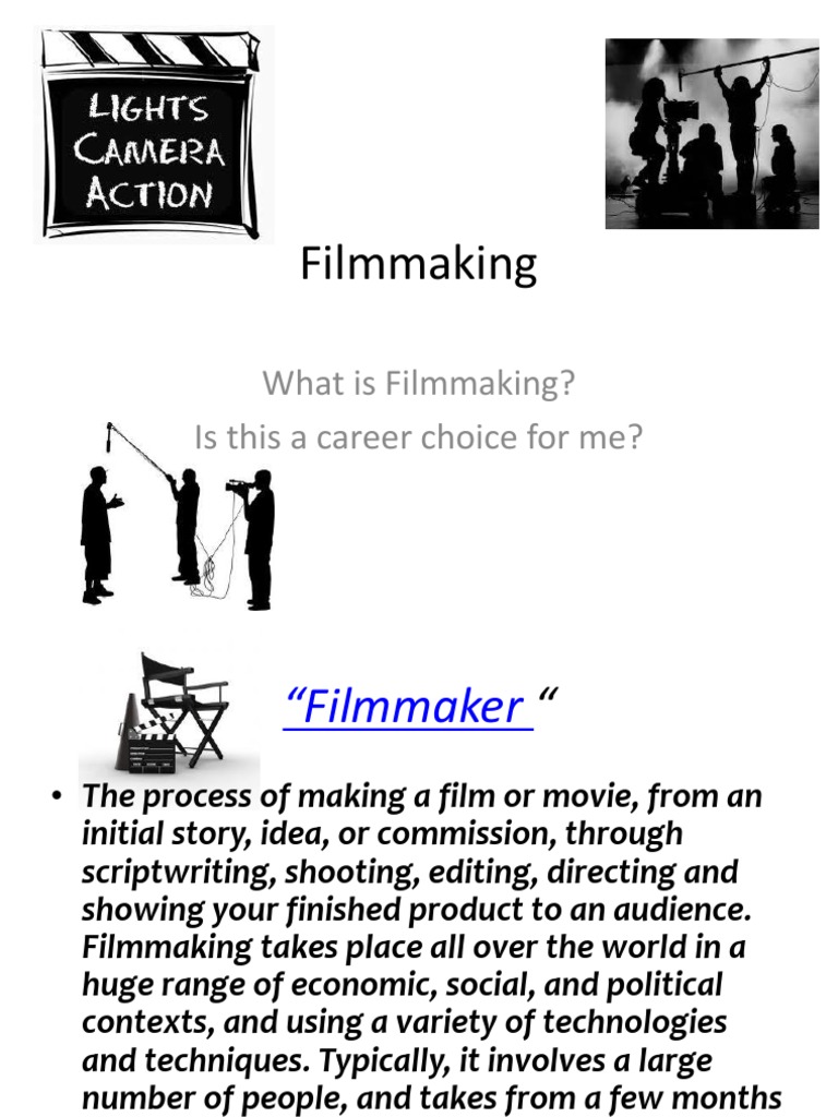 Filmmaking Process and Stages Explained | PDF | Filmmaking | Film Theory