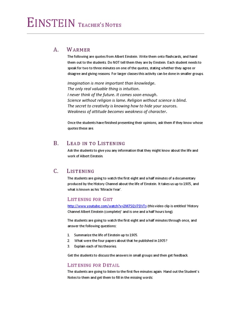 Einstein | PDF | Albert Einstein | Patent