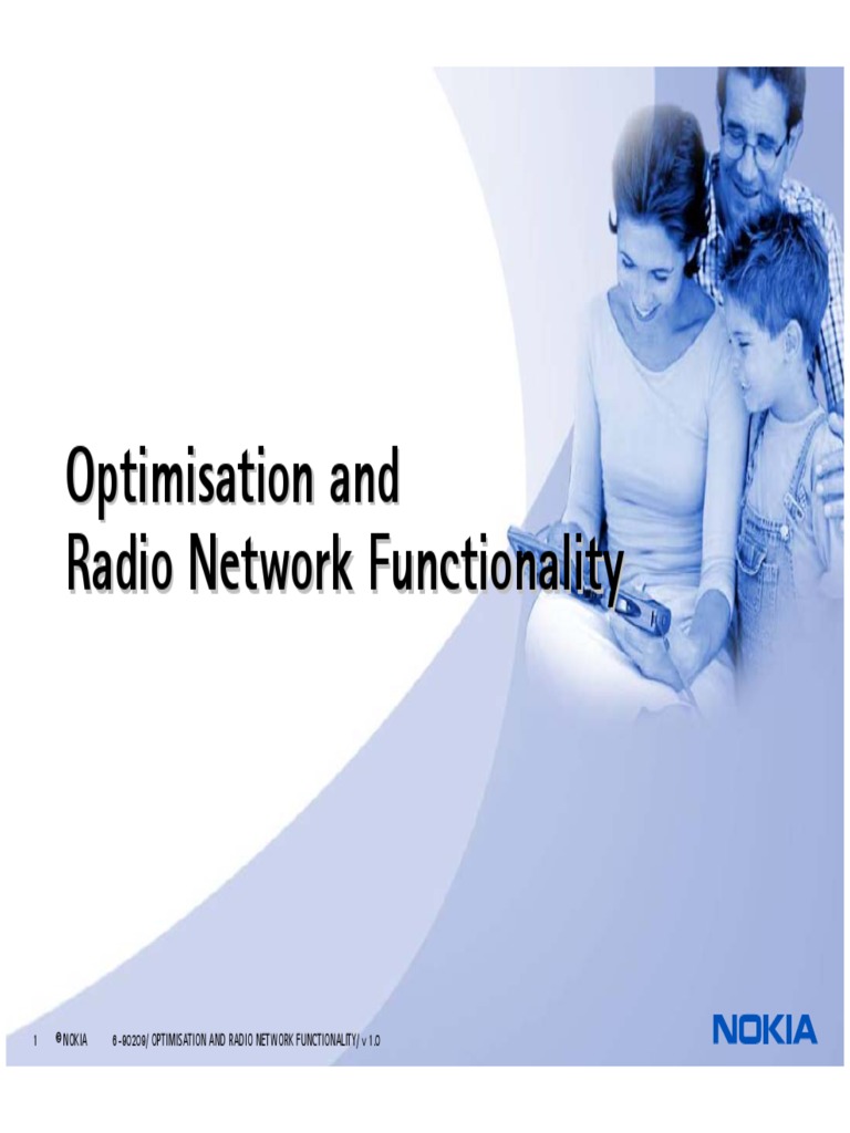 EXPLAIN M09 1 Optimisation and Radio Network Functionality PDF | PDF