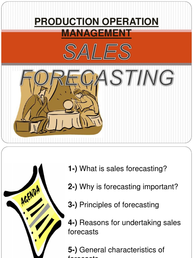 Sales Forecasting Pdf Forecasting Time Series