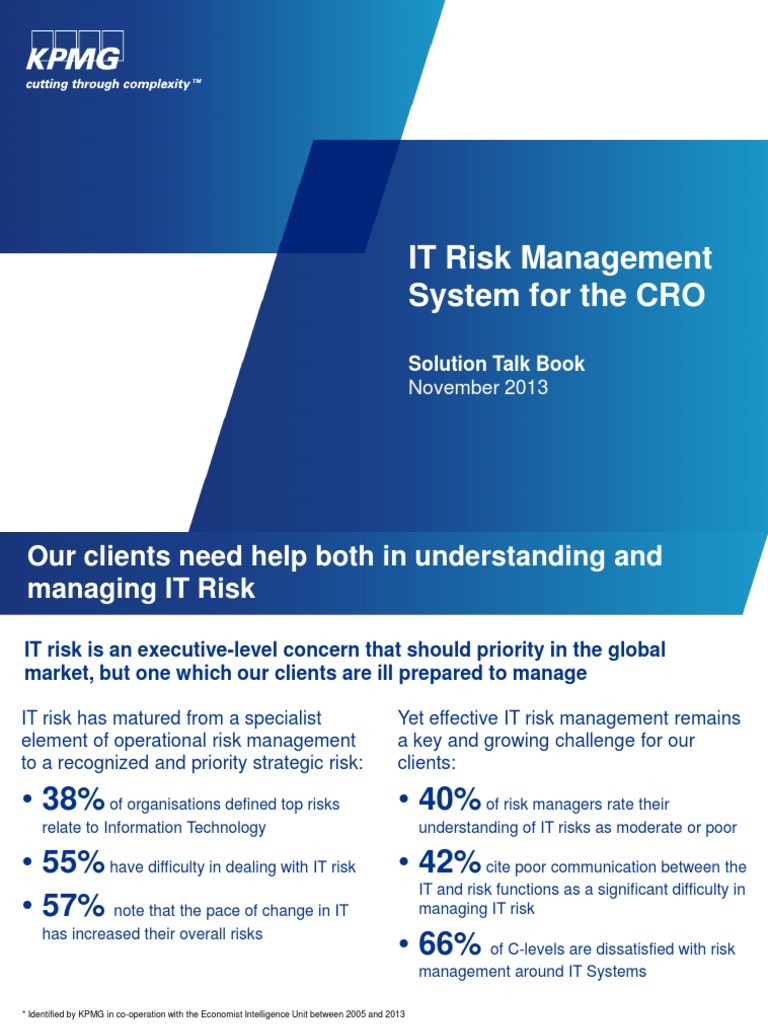 Proposal For A CRO IT Risk Management System | PDF | Risk Management | Risk