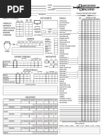 D20 Modern Character Sheet | PDF | D20 System | Tabletop Games