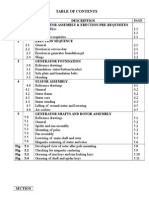 BHEL Hydro Generator Assembly Guide | PDF | Bearing (Mechanical) | Pump