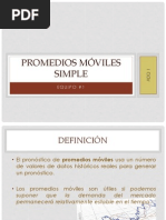 Promedio Movil Simple Ejercicios practico