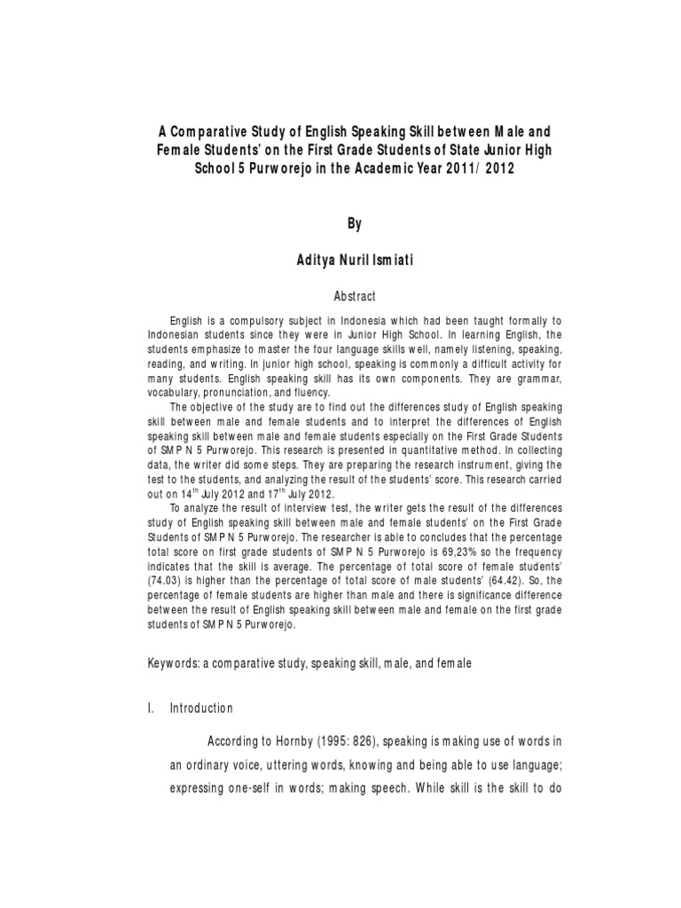 Comparative Speaking | PDF | Language Arts & Discipline