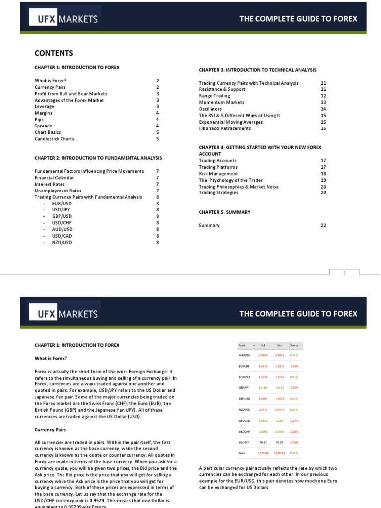 The Complete Guide To Forex: Chapter 1: Introduction To Forex Chapter 3 ...