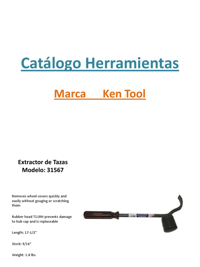 Ken Tool Professional Automotive Tools | PDF | Motor Vehicle | Wheeled ...