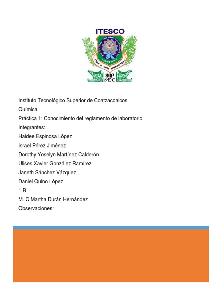 Practica 1. Itesco Remasterizada | PDF | Regulación | Laboratorios