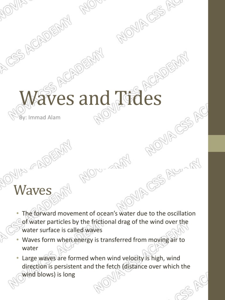 Waves and Tides | PDF | Tide | Motion (Physics)