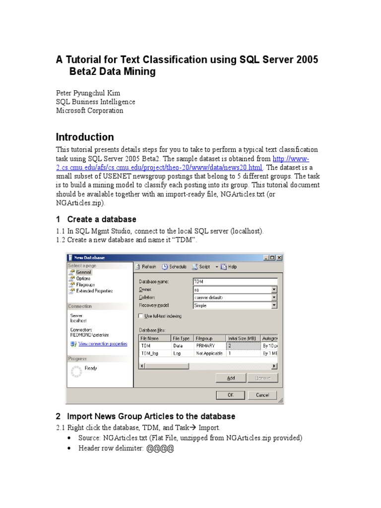 Text Mining Tutorial | PDF | Areas Of Computer Science | Computer Data