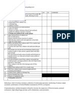 Ifc Checklist | PDF | Catheter
