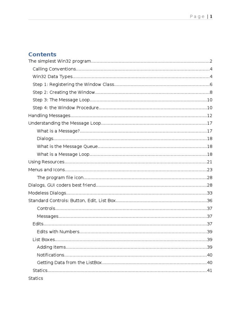 Win32 Programming | PDF