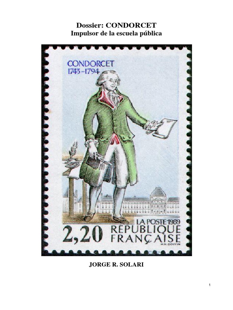 Dossier Condorcet | PDF | Era de iluminacion | Razón