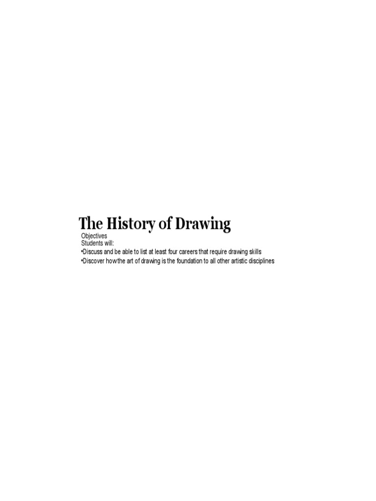Art History The History of Drawing | PDF | Drawing | Paintings