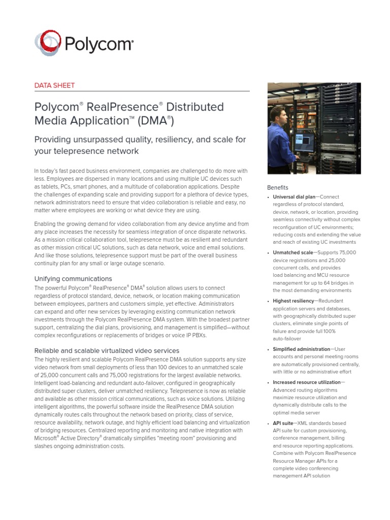 Realpresence Virtualization Manager Dma Ds Enus | PDF | Load Balancing (Computing) | Provisioning