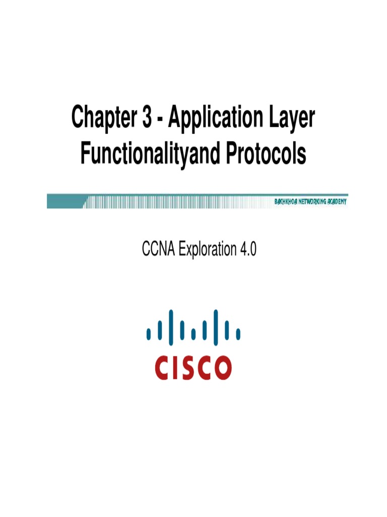 CCNA Exp1 - Chapter03 - Application Layer Functionality and Protocols | PDF | Osi Model | Domain ...