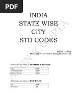 STD Codes List | PDF