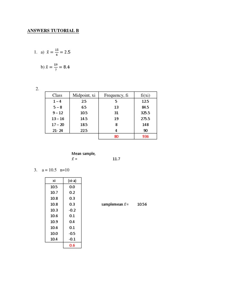 Answer Tutorial B | PDF | Teaching Methods & Materials