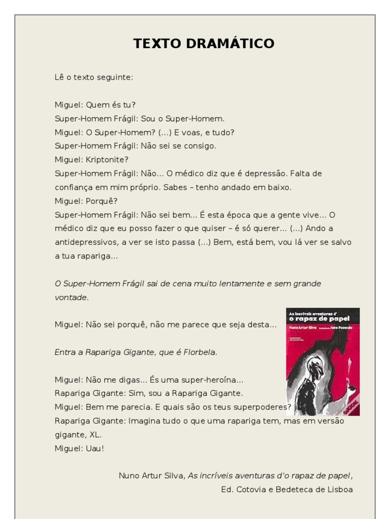 texto dramático8º texto dramático8º