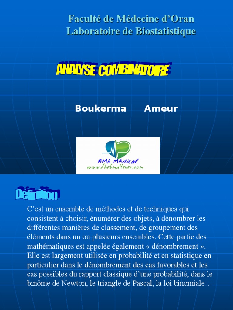 Analyse Combinatoire | PDF | Permutation | Combinatoire