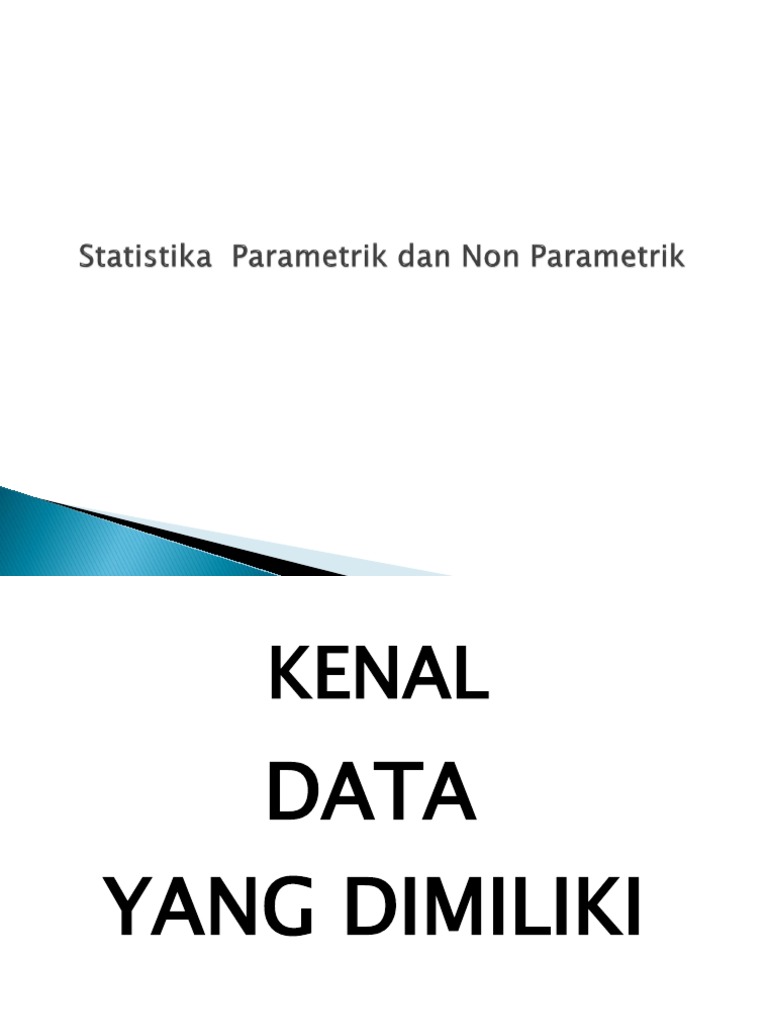 Statistika Parametrik Dan Non Parametrik | PDF