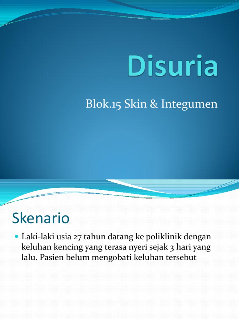Disuria | PDF