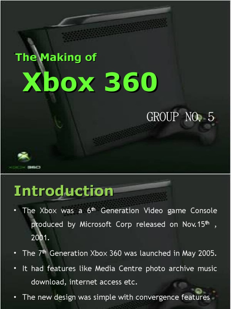 XBox | PDF | Xbox 360 | Video Game Consoles