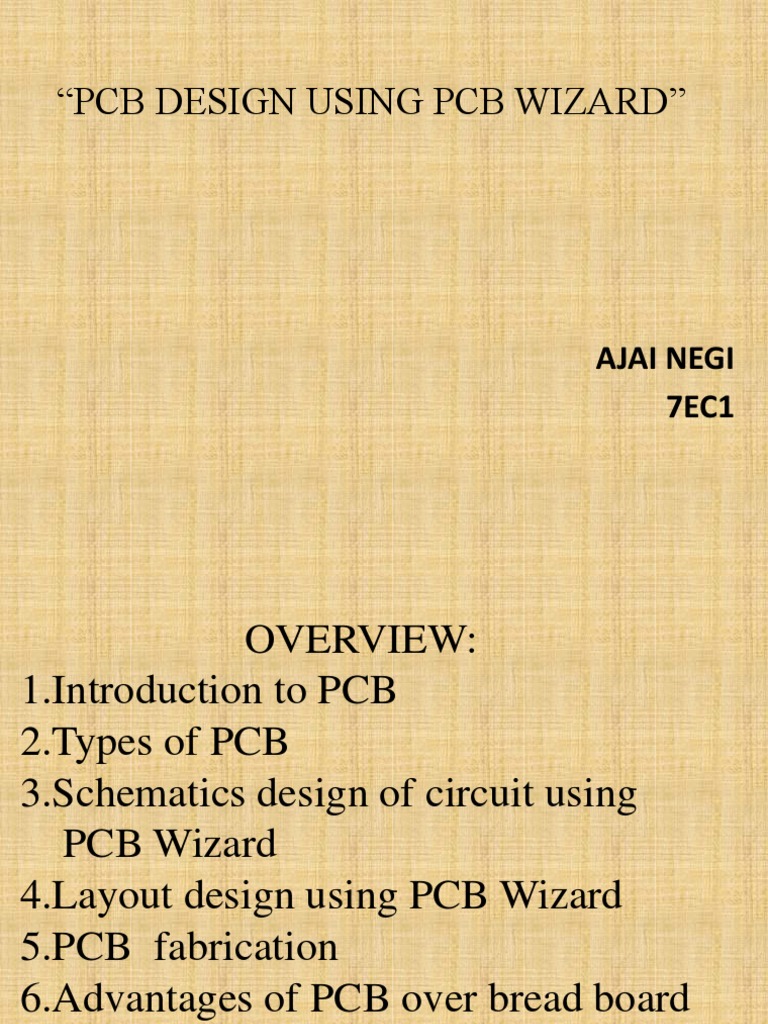 PCB Design Using PCB Wizard | PDF | Printed Circuit Board | Electronic Circuits