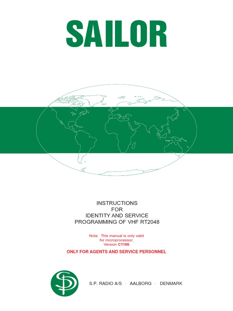 RT2048 VHF Radio Programming Guide | PDF