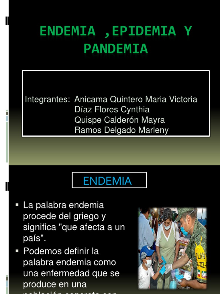 Endemia, Epidemia y Pandemia: Definiciones | PDF | Influenza | Epidemias