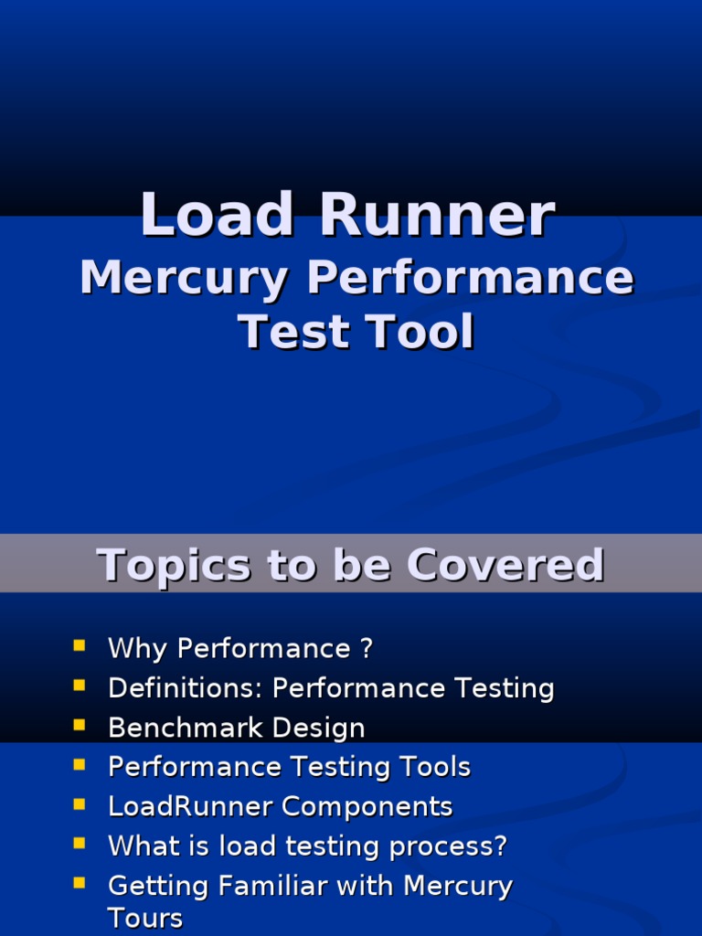 Mercury LoadRunner Performance Testing Guide | PDF | Web Page | World ...