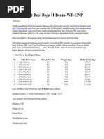 Tabel Berat Besi H Beam dan WF | PDF