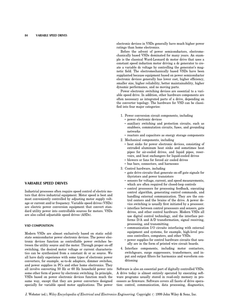 Variable Speed Drives | PDF