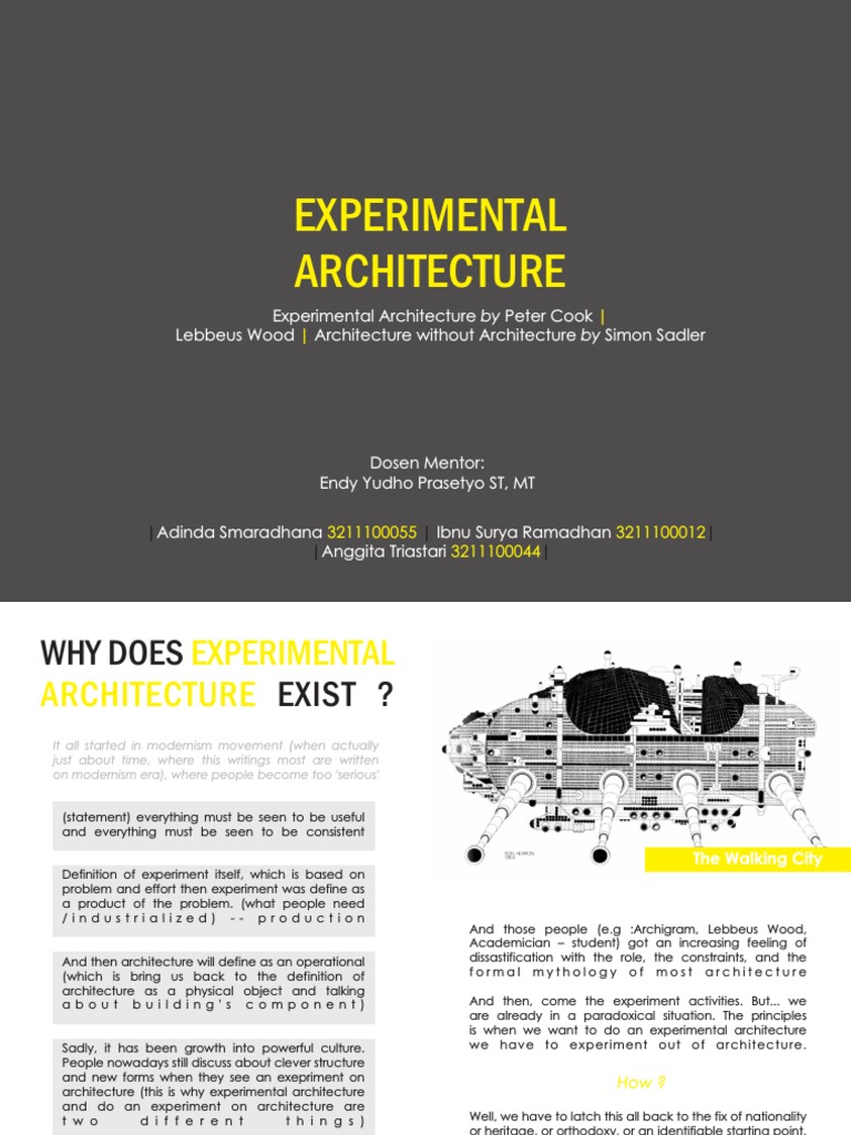 Experimental Architecture | PDF | Reality | Logic