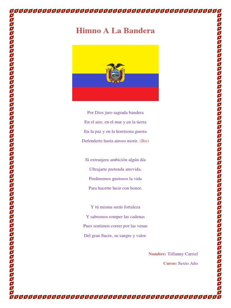 Himno A La Bandera | PDF