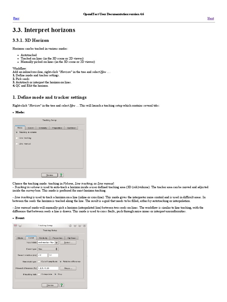 OpendTect User Documentation Version 4.6 - How To.. | PDF | Parameter (Computer Programming ...