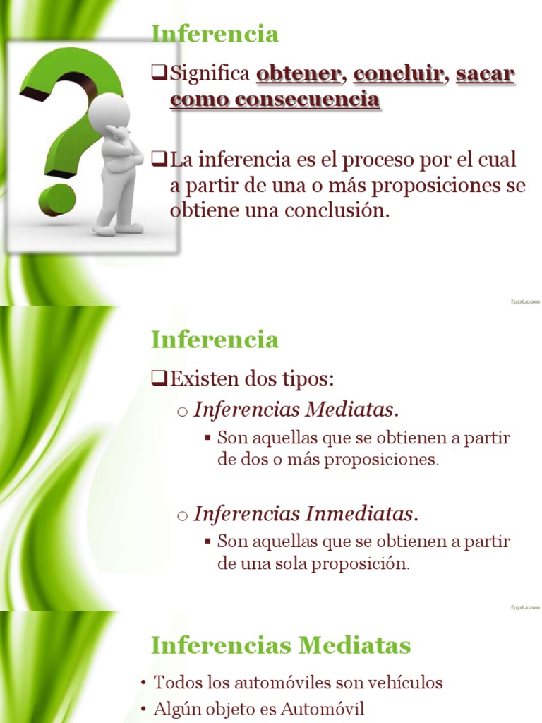 Inferencia (Conversión y Contraposición) | PDF | Inferencia | Proposición