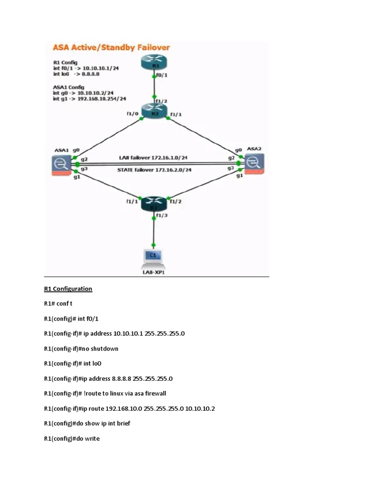 Asa Firewall Configuration | PDF | Ip Address | Telecommunications