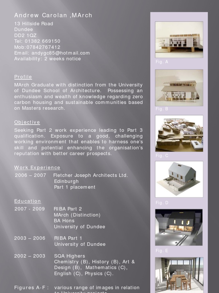 Andrew Carolan, MArch | PDF | Behavior Modification | Learning